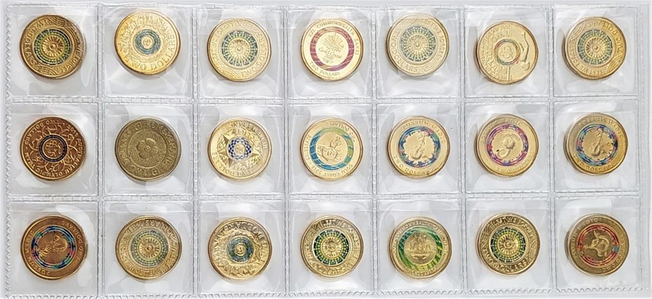 Commemorative Coloured $2 Coins in Sheet x 21 Auction (0006-2544029 ...