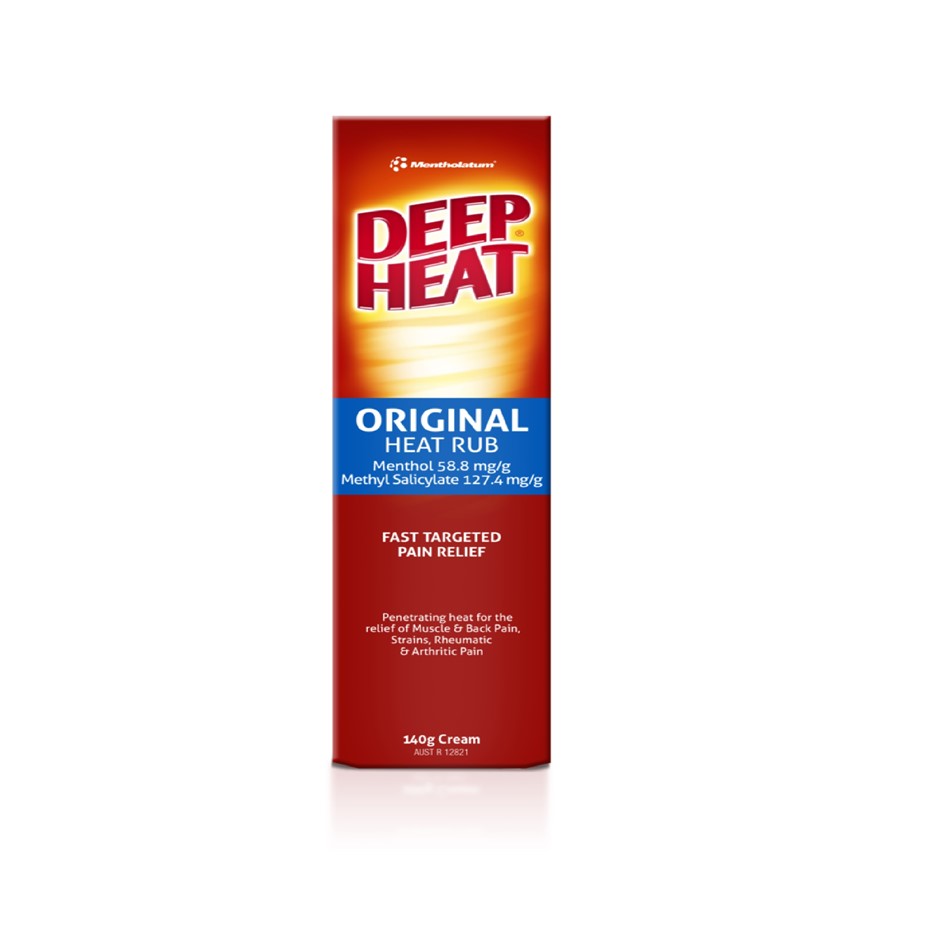 5 x DEEP HEAT Original Heat Rub Cream, 140g. Auction | GraysOnline ...