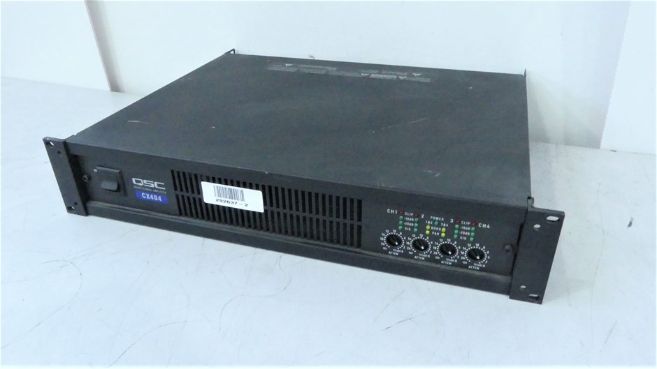QSC 4 Channel 400W Power Amplifier model CX404 Auction (0001-2186095 ...