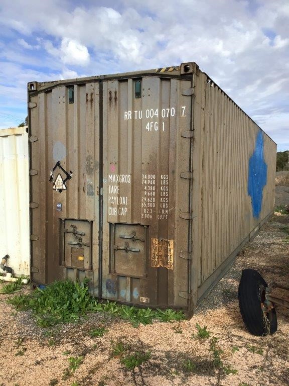 1 x 40 Foot Shipping Container High Cube Auction (0053-3022553) | Grays ...