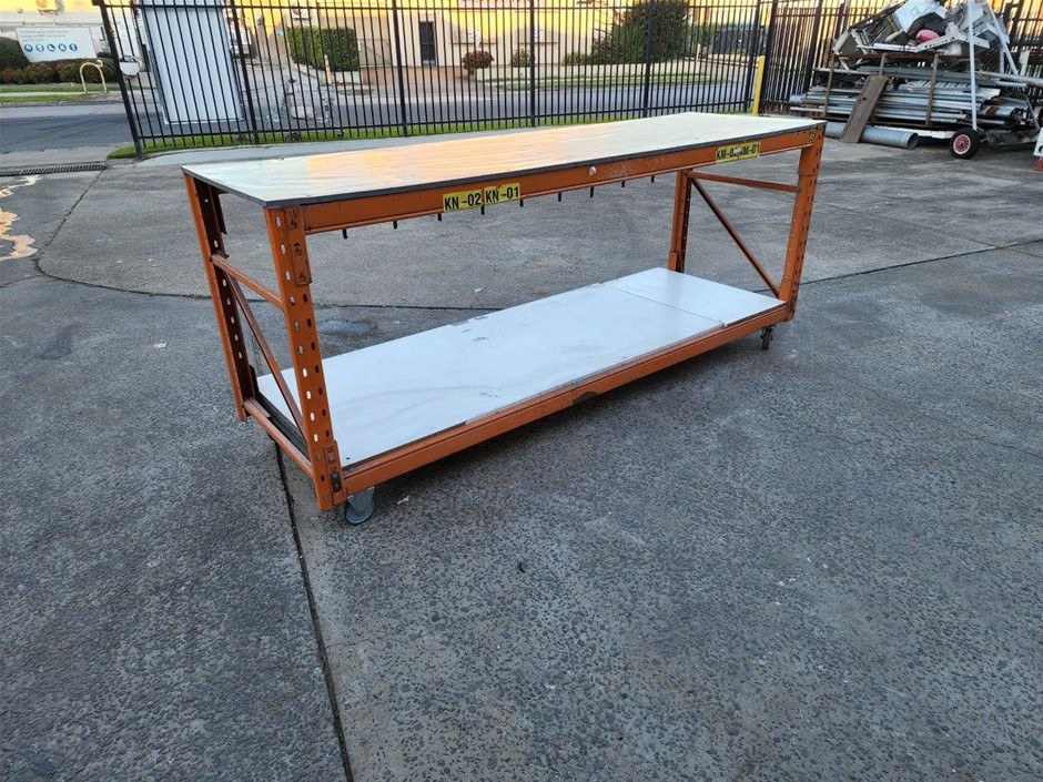 Pallet Racking Heavy Duty Work Bench on Wheels Auction (0001-5049459 ...