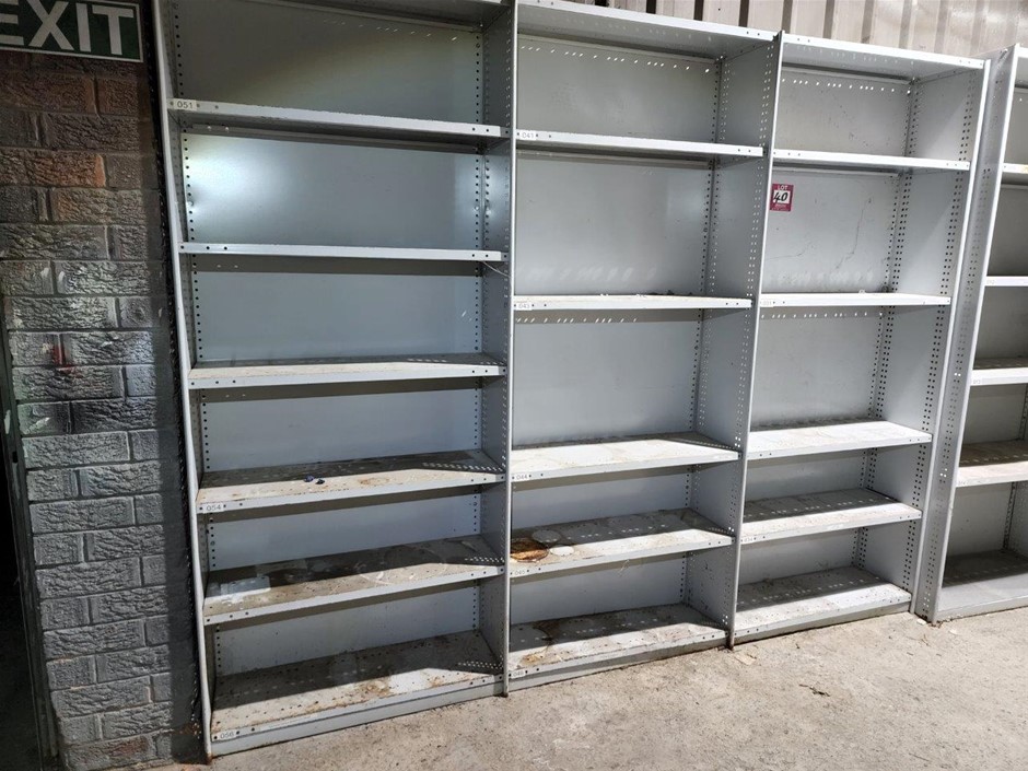 Stock Shelving, Dexion Grey Steel, Rolled Edge, Adjustable Shelves ...