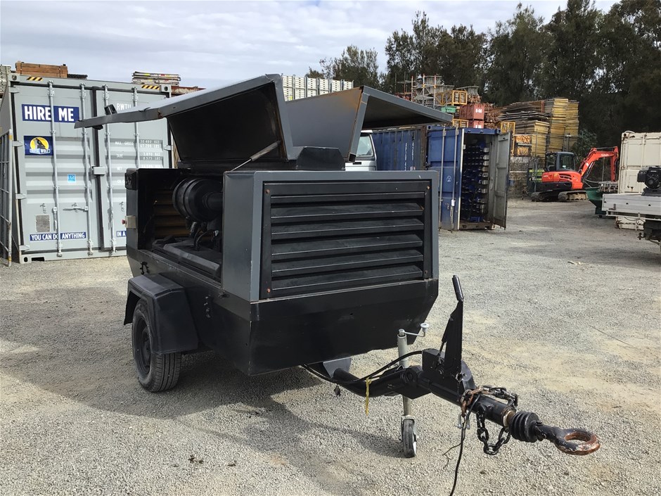 Atlas Copco 400CFM Trailer Mounted Compressor Auction (0014-5049500 ...