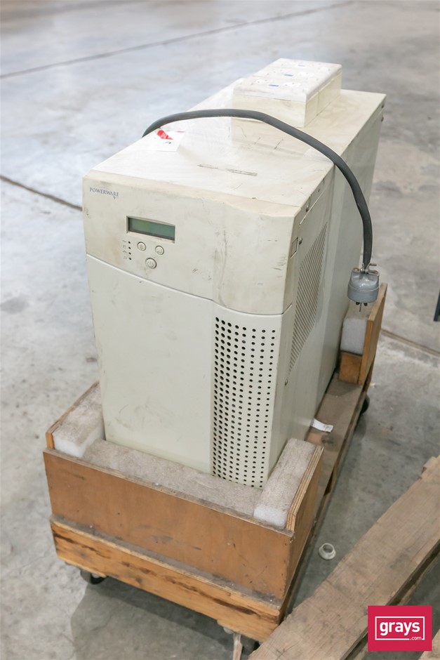 Powerware 9120-6000A UPS on Timber Mobile Trolley Auction (0053-5049168 ...