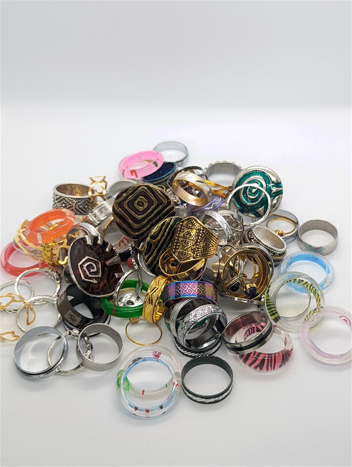 Bulk 100x assorted ring jewellery Auction (0001-2545023) | Grays Australia