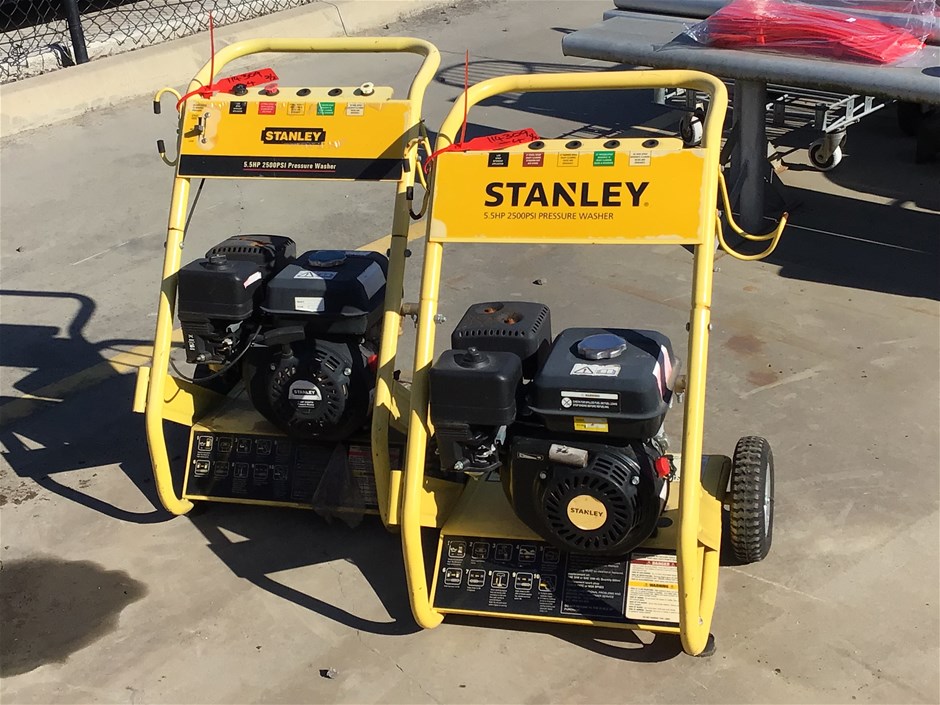 2 x Stanley 5.5HP 2500psi Pressure washers Auction (0003-3023736 ...