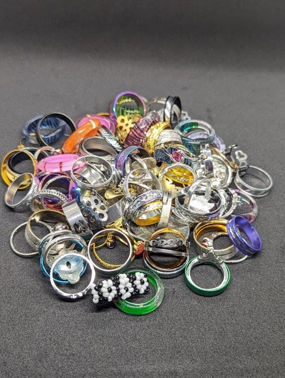 Bulk 100x assorted ring jewellery Auction (0001-2545158) | Grays Australia