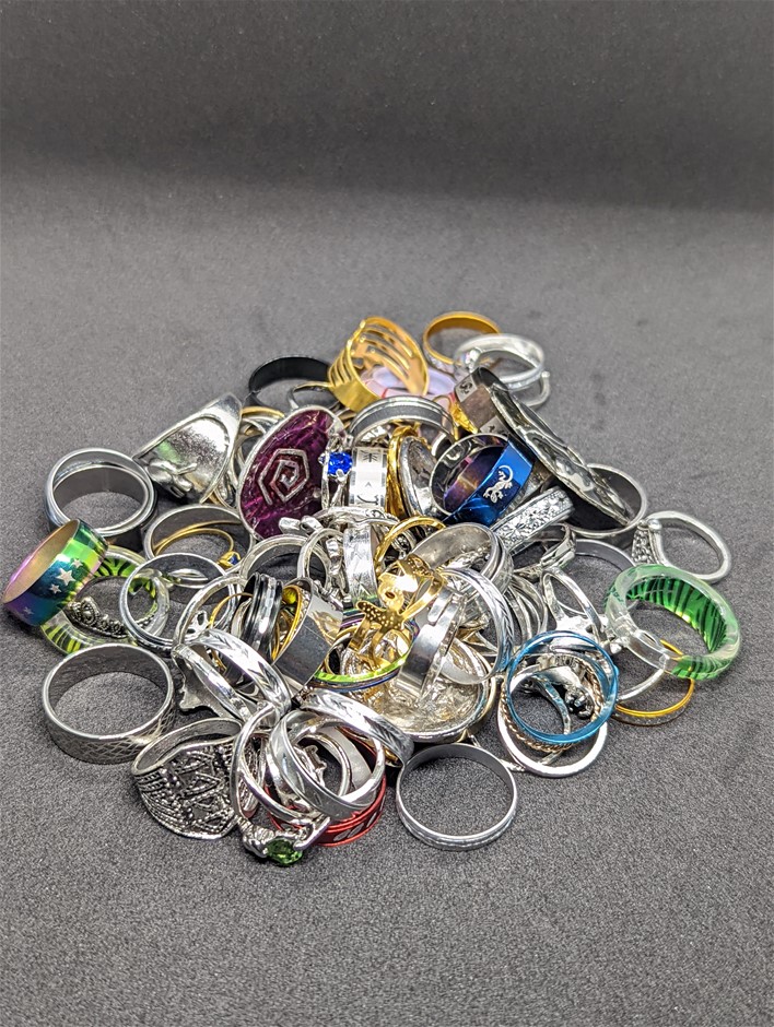 Bulk 100x assorted ring jewellery Auction (0001-2545194) | Grays Australia