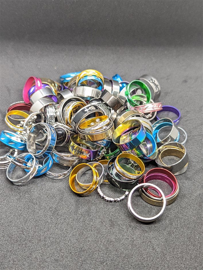 Bulk 100x assorted ring jewellery Auction (0001-2546365) | Grays Australia