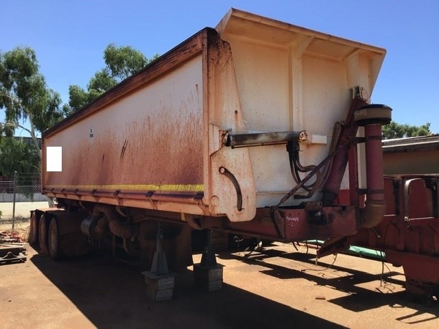 2003 Powertrans 2.5mtr Off-Road Triaxle Side Tipper Trailer Auction ...