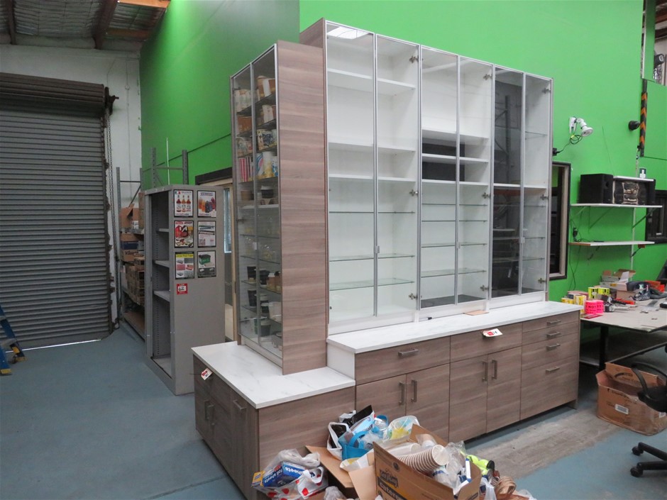 Shop Display Wall Unit Auction (0034-5049725) | Grays Australia