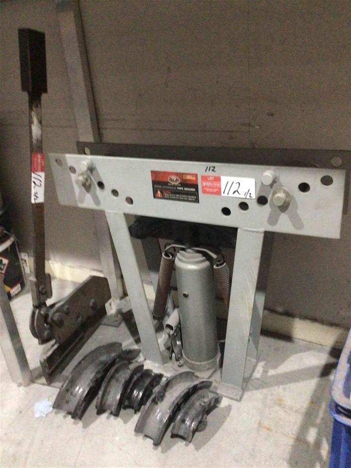 SCA 12 Ton Hydraulic Pipe Bender Auction (0112-7040323) | Grays Australia