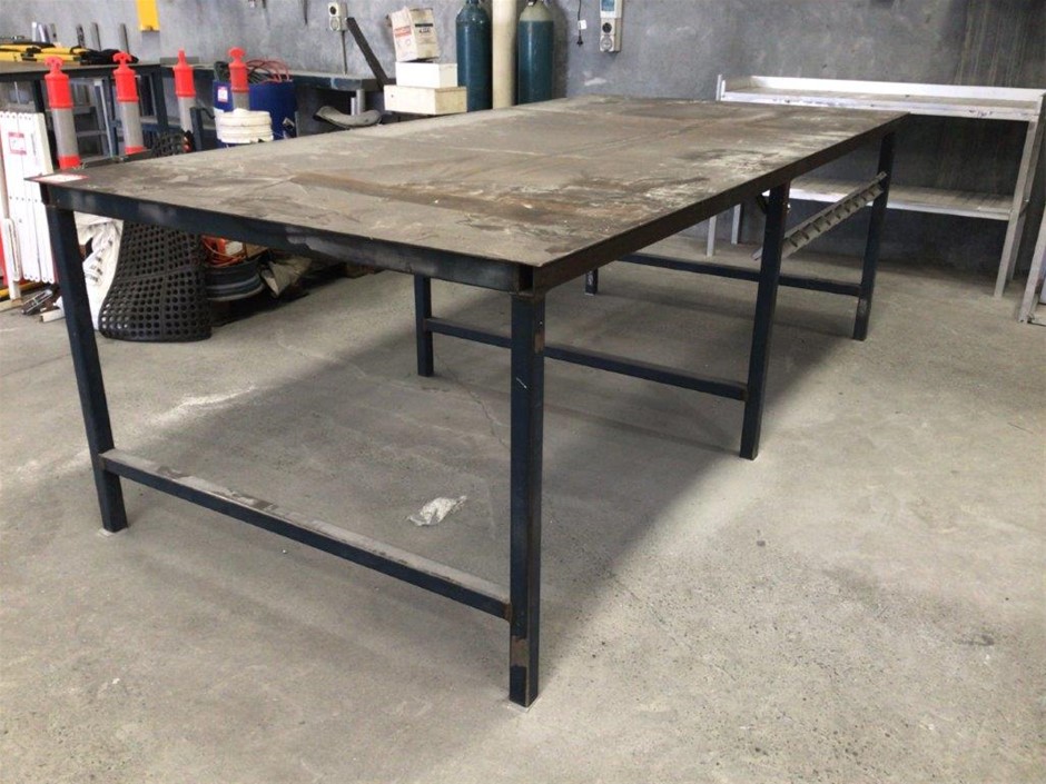 Fabricated Steel Work Bench Auction (0158-7040323) | Grays Australia