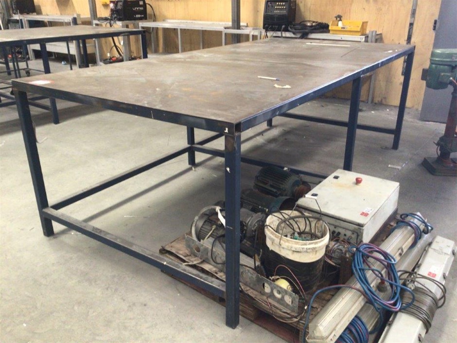 Fabricated Steel Work Bench Auction (0160-7040323) | Grays Australia