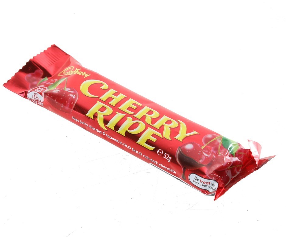45 x CADBURY Cherry Ripe Chocolate Bars, 52g. Auction | GraysOnline ...