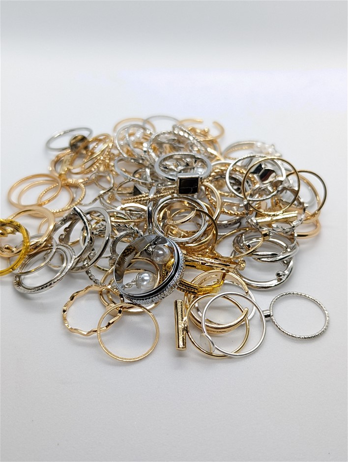 Bulk 100x assorted ring jewellery Auction (0001-2545614) | Grays Australia