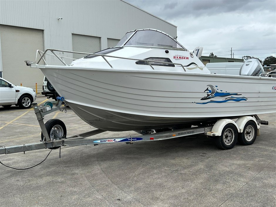 2005 Stacer 6.3m Offshore Half Cabin Boat, 150HP Honda Four Stroke ...