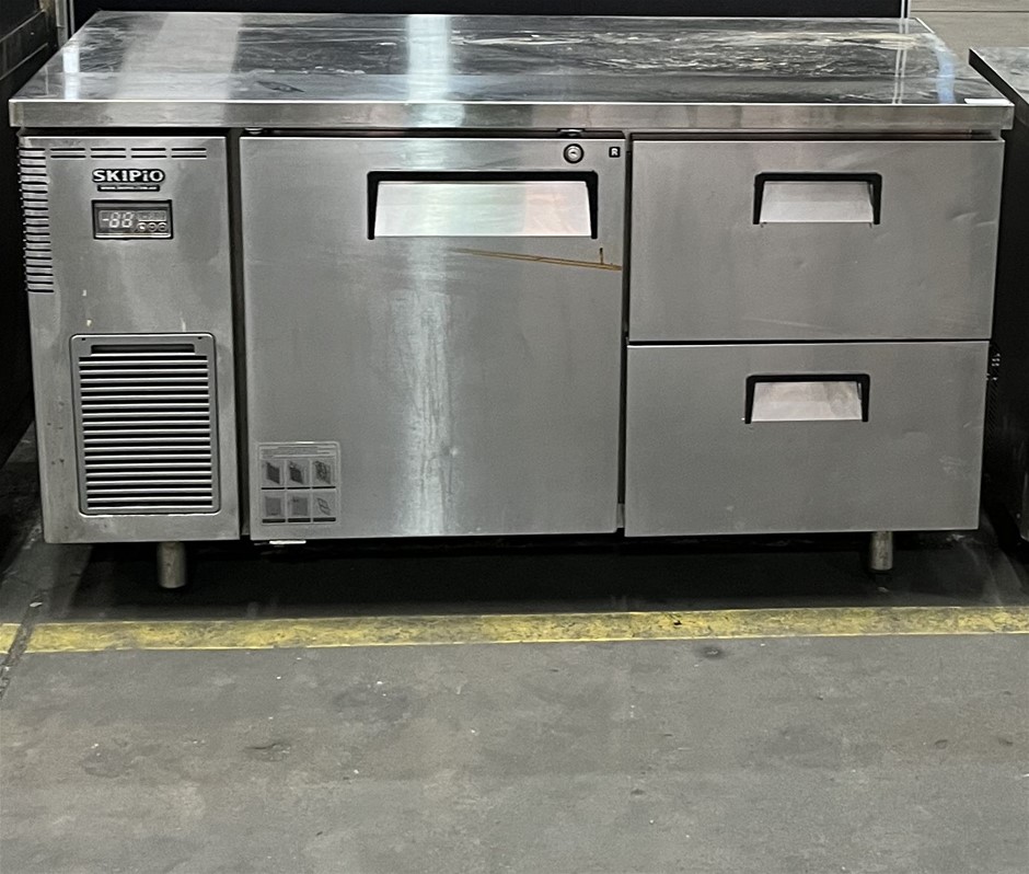 Skipio SUF15-2D-2 S/S Modular 1 Door 2 Drawer Undercounter Refrigerated ...