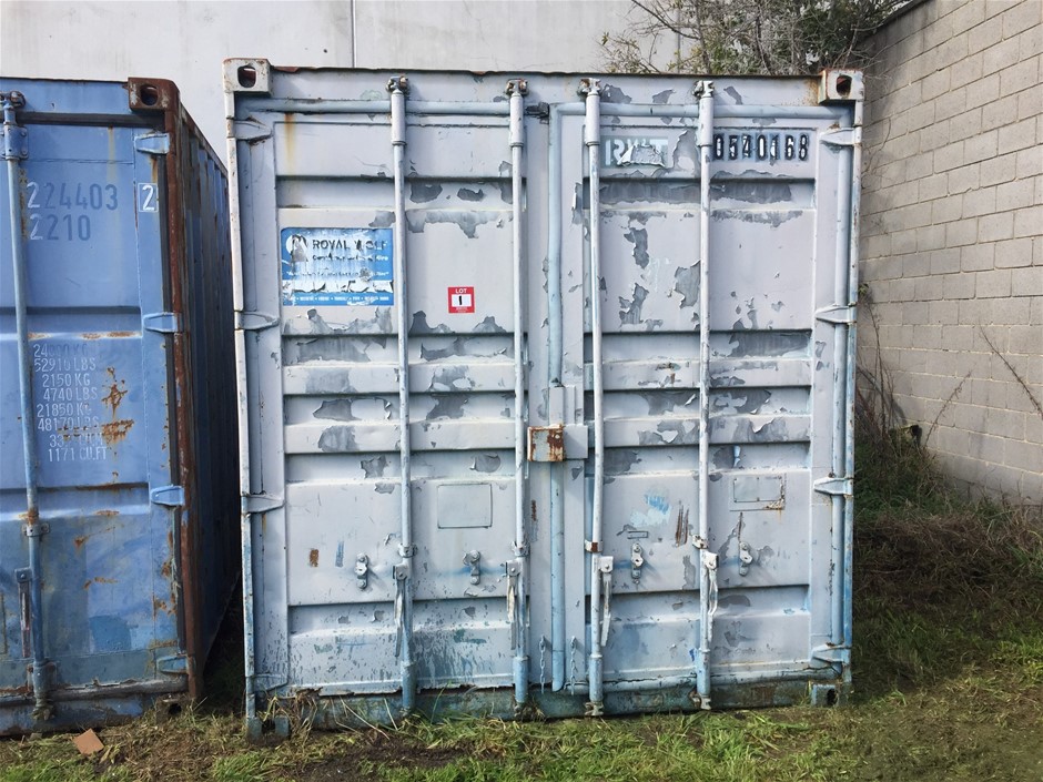 20ft container, dry, rust around bottom of doors Auction (0001-3022930 ...
