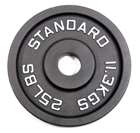 2 x 25LBS BARBELL STANDARD IRON OLYMPIC WEIGHT PLATES Auction (0022 ...