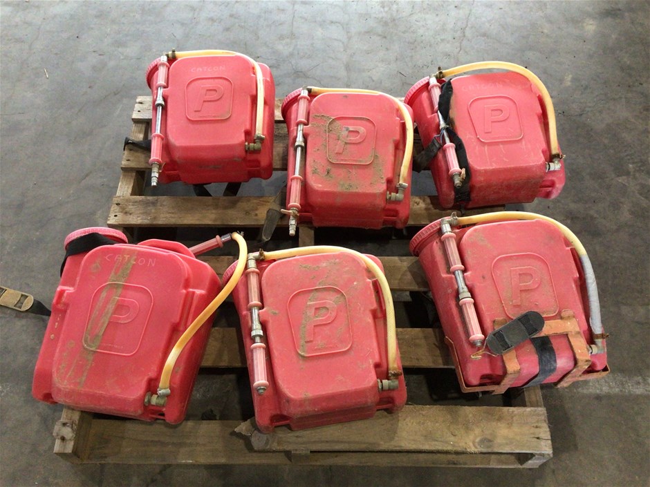 Qty of Six Spray Backpacks Auction (0051-8015948) | Grays Australia
