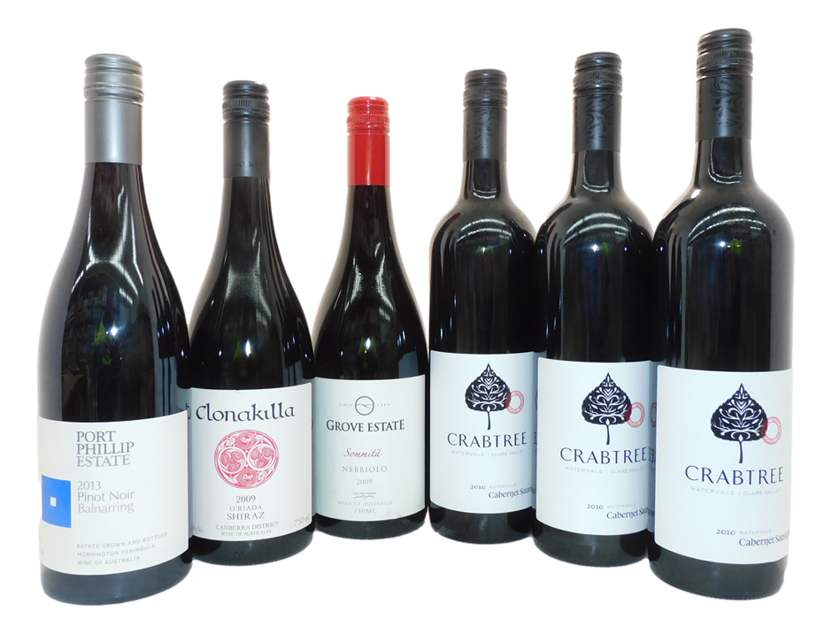 Assorted Reds Mixed Vintage (6x 750mL), Aus. Auction (0013-10714324 ...