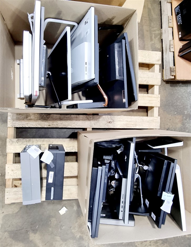Pallet of Assorted USED/UNTESTED Lenovo Desktop PC`s Auction (0001 ...