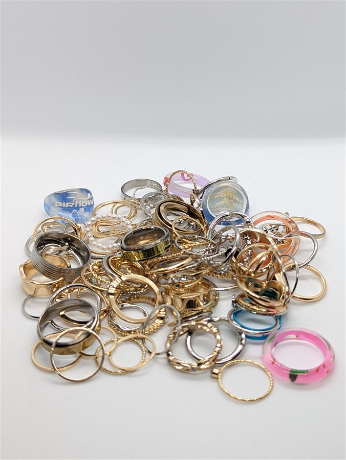 Bulk 100x assorted ring jewellery Auction (0001-2546235) | Grays Australia