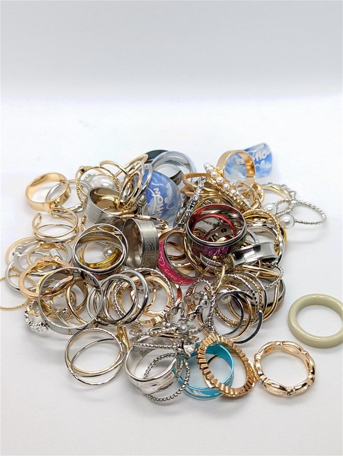 Bulk 100x assorted ring jewellery Auction (0001-2547053) | Grays Australia