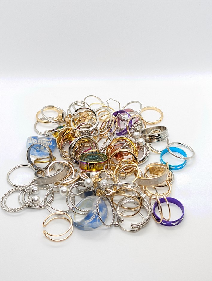 Bulk 100x assorted ring jewellery Auction (0001-2546242) | Grays Australia