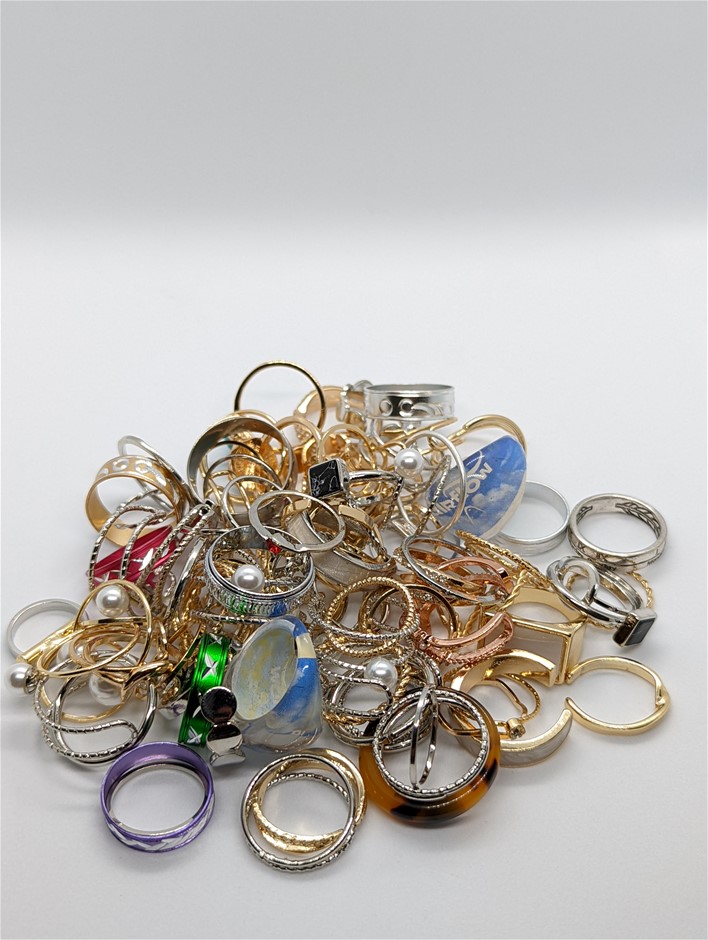 Bulk 100x assorted ring jewellery Auction (0001-2547076) | Grays Australia