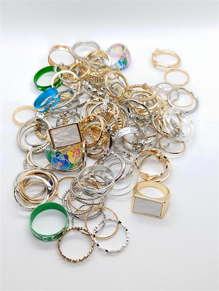 Bulk 100x assorted ring jewellery Auction (0001-2546293) | Grays Australia