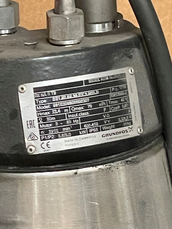 Grundfos SE1.50.65.30.EX.2.50B.B Pump (New-Unboxed) Auction (0105-5050148) | Grays Australia