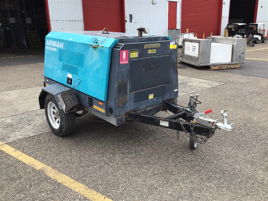 Airman PDS185S Trailer Mounted Compressor Auction (0036-7041030 ...