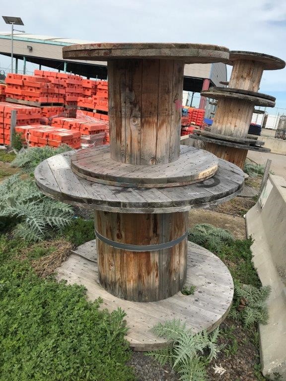 2 x Assorted Timber Cable Drums Auction (0364-3023177) | Grays Australia