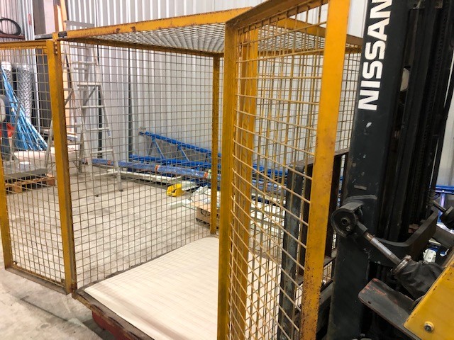 East West Engineering Lockable Storage Metal Cage - NO 12347 Auction ...