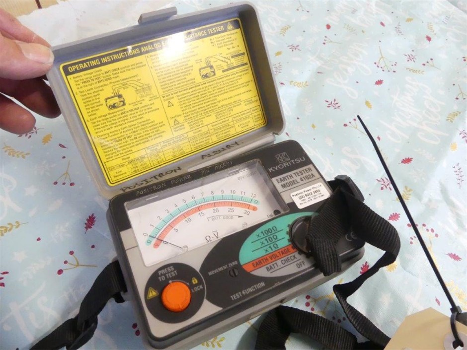 Kyoritsu 4102A Portable Earth Tester Auction (0034-5050442) | Grays ...