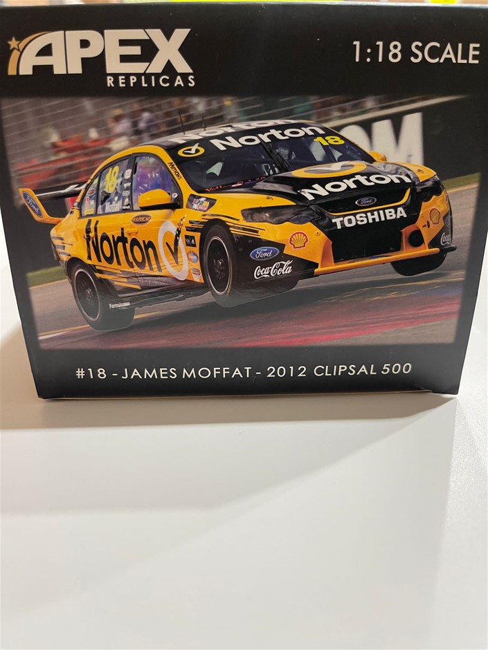 Ford FG Falcon #18 J.Moffat 2012 Clipsal 500, Rare 1/18 Scale Model Car ...