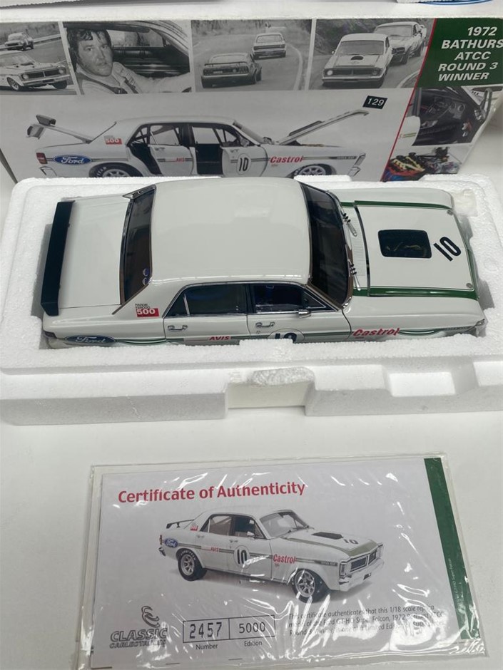 Bathurst 1ST '72 ATCC Rd3 Ford GTHO Super Falcon #10 1/18 scale Model ...