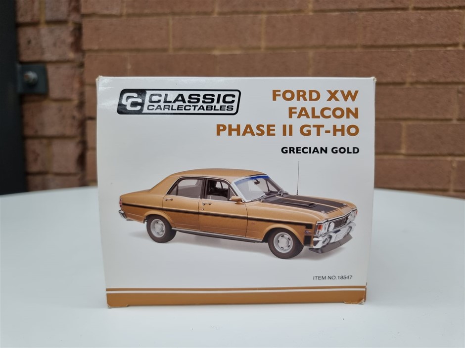 “Grecian Gold “ 1970 Ford XW Falcon GT-HO Phase II 1/18 Scale Model Car ...
