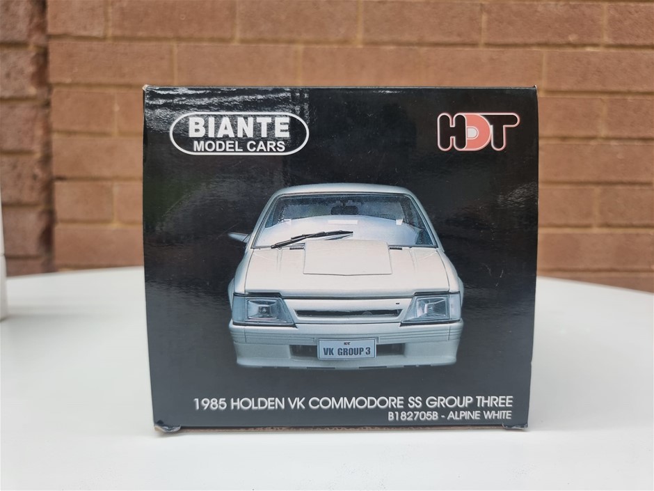 “Alpine White” '85 Holden VK Brock Commodore SS Group3 1/18 Scale Model ...