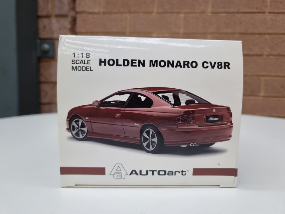 “Pulse Red” Holden Monaro CV8-R Black Trim & Sunroof 1/18 Scale Model ...