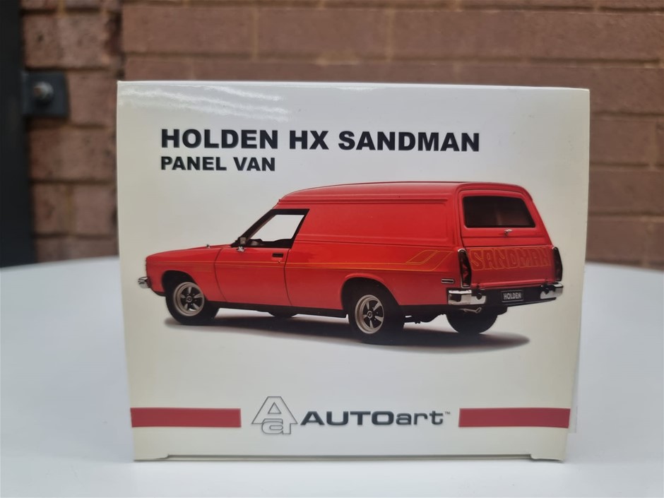 “Mandarin Red” Holden HX Sandman Panel Van 1/18 scale Model Car Auction ...