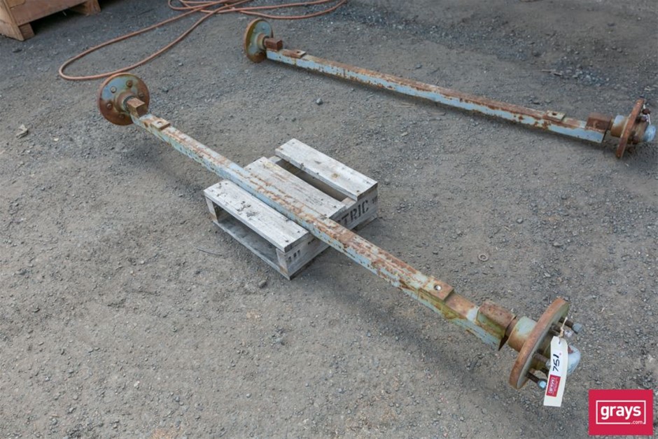 Heavy Duty Overlay Trailer Axle Assembly Auction (0751-5050080) | Grays ...