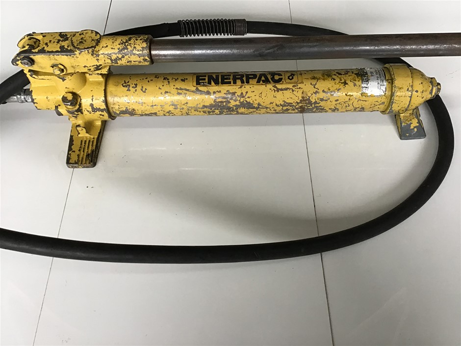Enerpac Hydraulic Steel Porta Power Hand Pump with hose P39 Auction ...