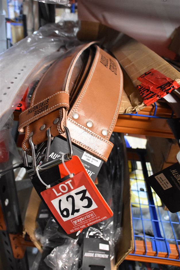 Aussie Strength Leather Weight Lifting Belts Auction (0091-5050431 ...