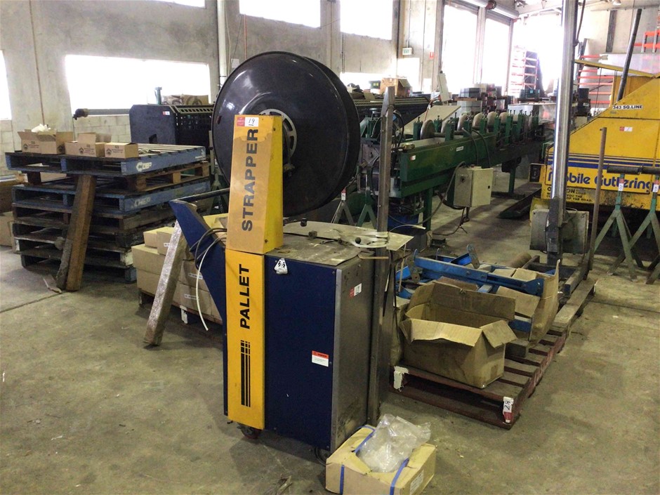 Auto Strapping Machine Pallet Strapper with Consumables Auction (0019 ...