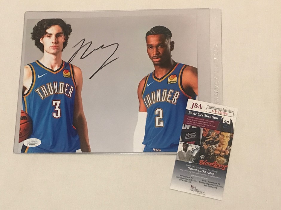 Signed Josh Giddey and Shai Gilgeous-Alexander memorabilia Auction ...