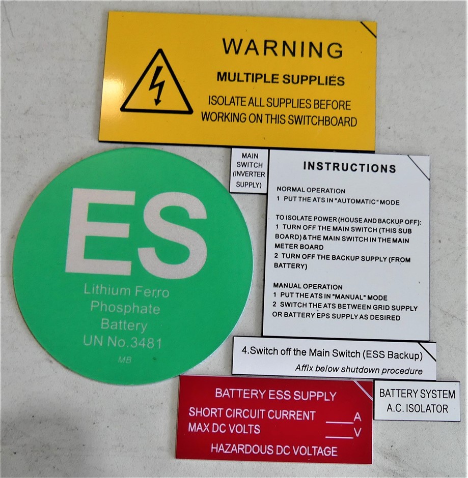 Box of unknown qty of various switchboard labels Auction (0193-5050779 ...