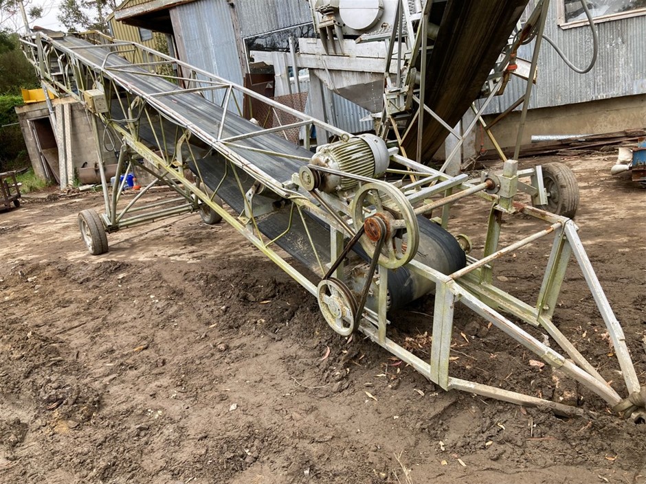 8 meter Long Mobile Conveyor Belt Auction (0007-5050609) | Grays Australia